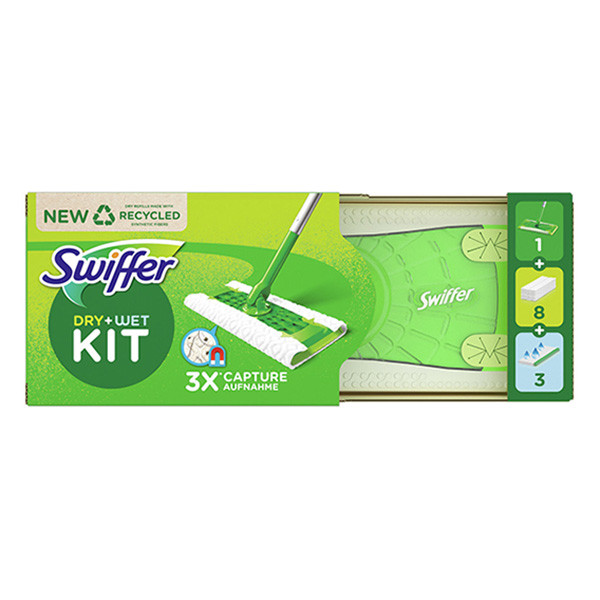 Swiffer Floor Kit | Mopp + 11 rengöringsdukar 123ink.se