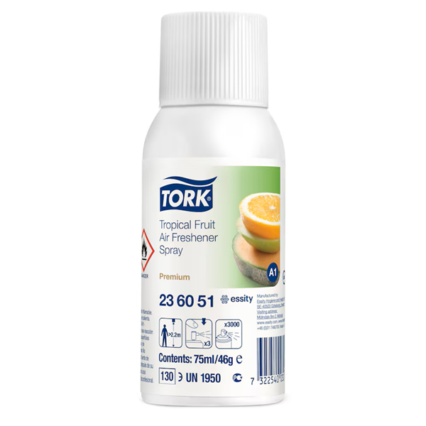 Luktförbättrare 75ml | Tork A1 tropical spray | 12st 123ink.se